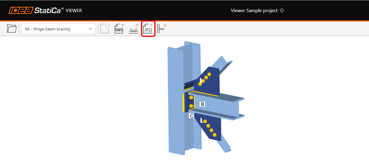 Exporting an IFC file from IDEA StatiCa | IDEA StatiCa